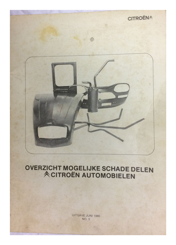 Dutch Bodyshop Parts Manual - The Chevronic Centre