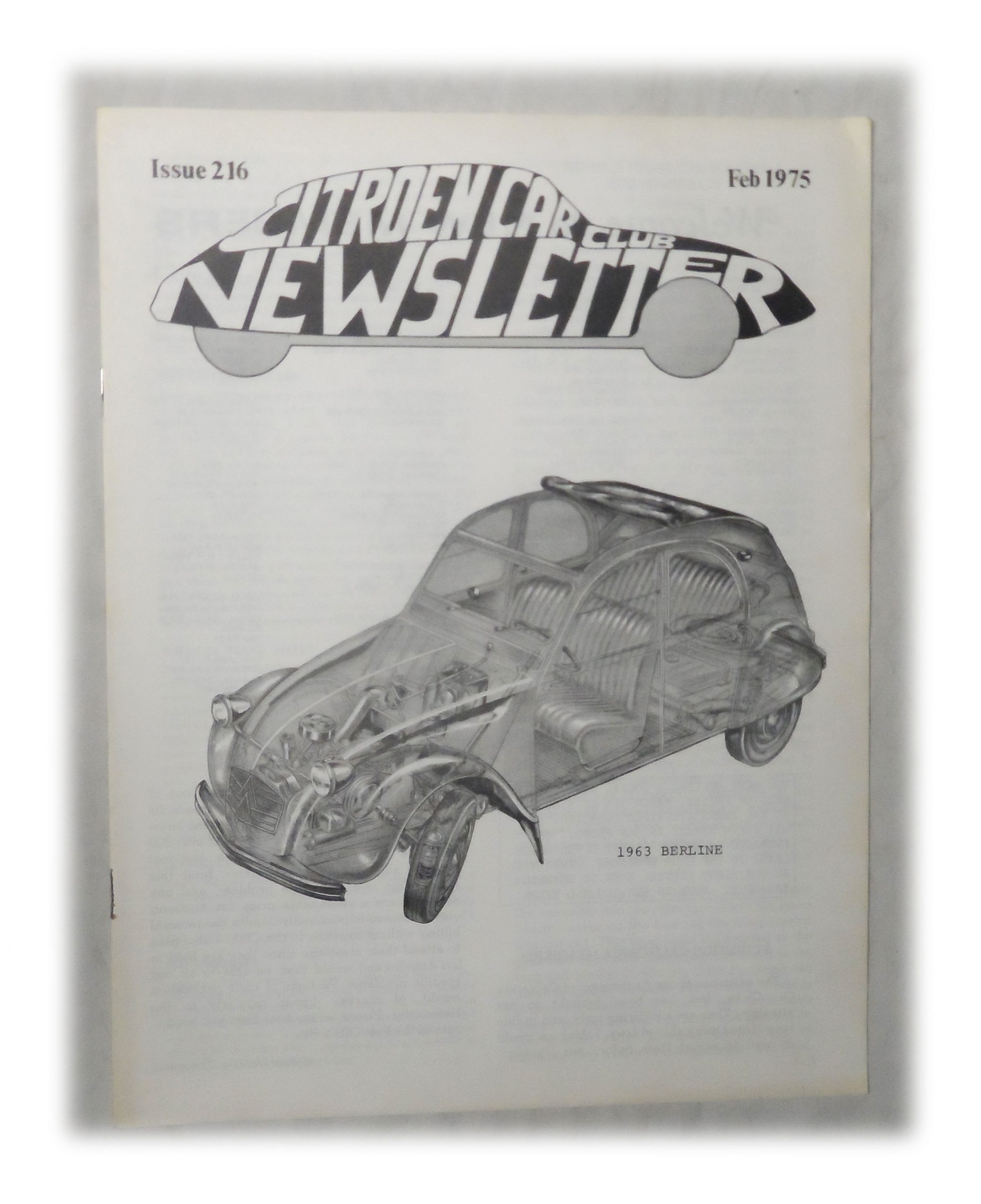 Citroen Car Club Newsletter - The Chevronic Centre