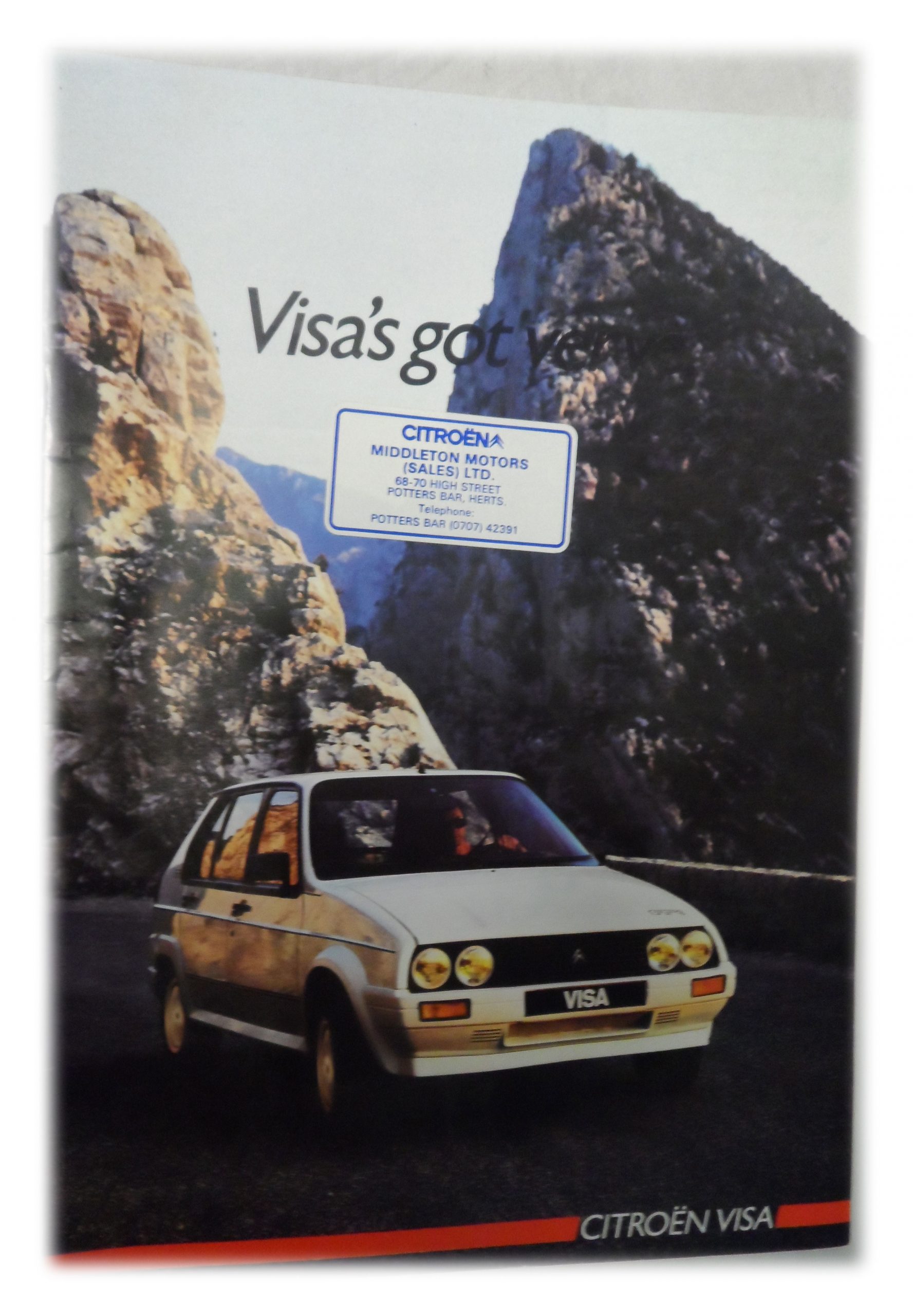 Citroen Visas got Verve Booklet - The Chevronic Centre