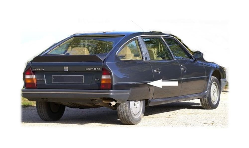 CX Right Rear Wing Trim Moulding - 95606102 - The Chevronic Centre