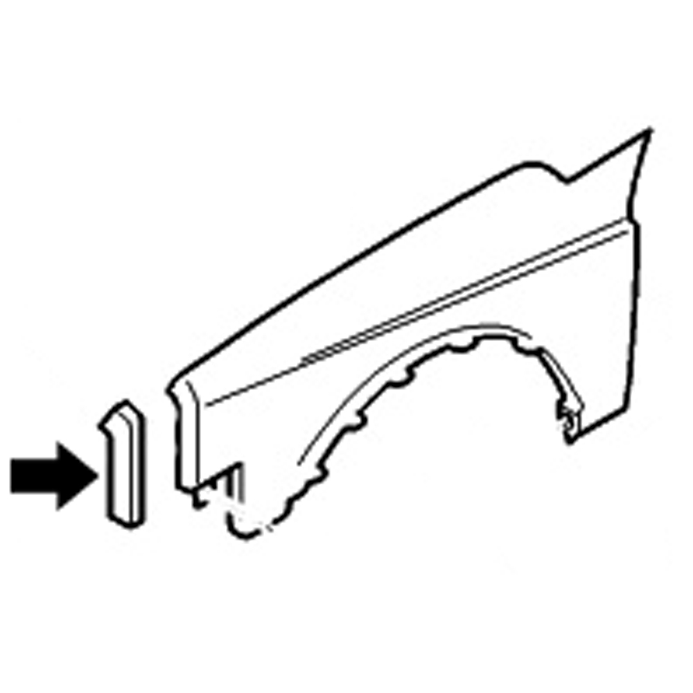Late C15 RHF Wing Trim Second Hand - 96025089 - The Chevronic Centre